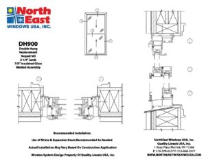 DH900 REPLACEMENT SLOPED SILL - NORTHEAST WINDOWS USA