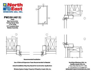 PW330 (4015) NAILING FLANGE ONLY - NORTHEAST WINDOWS USA
