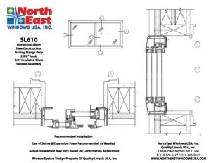 SL610 NAILING FLANGE ONLY - NORTHEAST WINDOWS USA