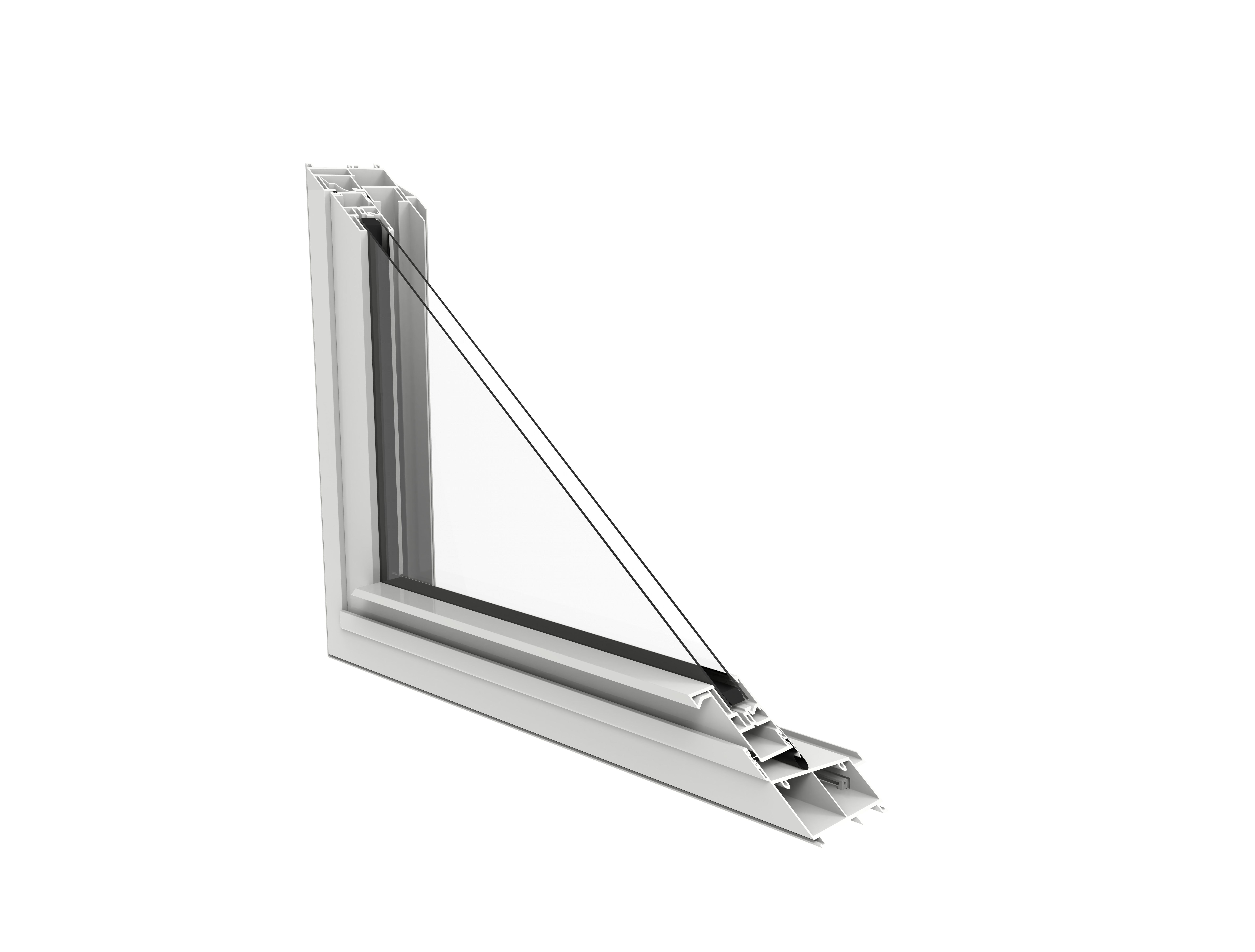 DH900 - 3212-3213-DIAGONAL CUT SECTION-EURO WHITE - NORTHEAST WINDOWS USA